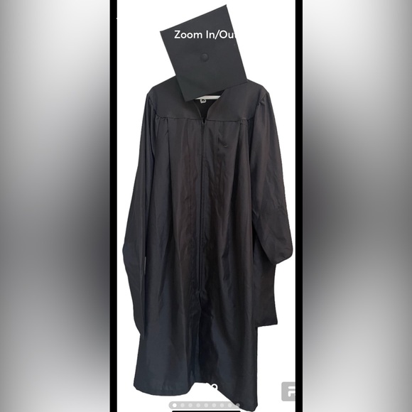 Other | Black Cap And Graduation Gown Full Zip Front | Poshmark